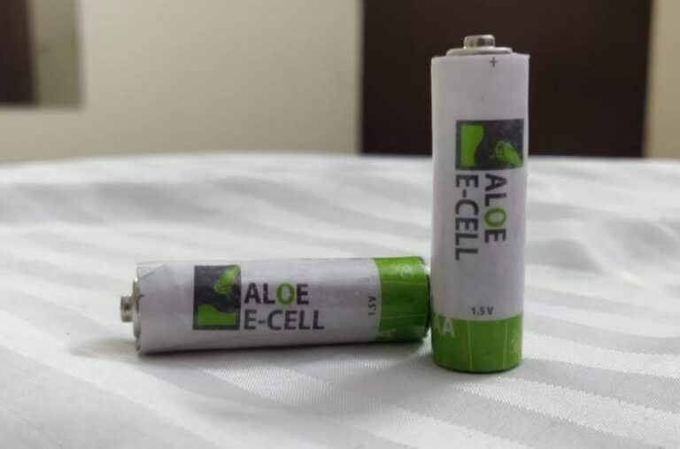 Aloe E-cell Discovered World's First Eco-Friendly Batteries